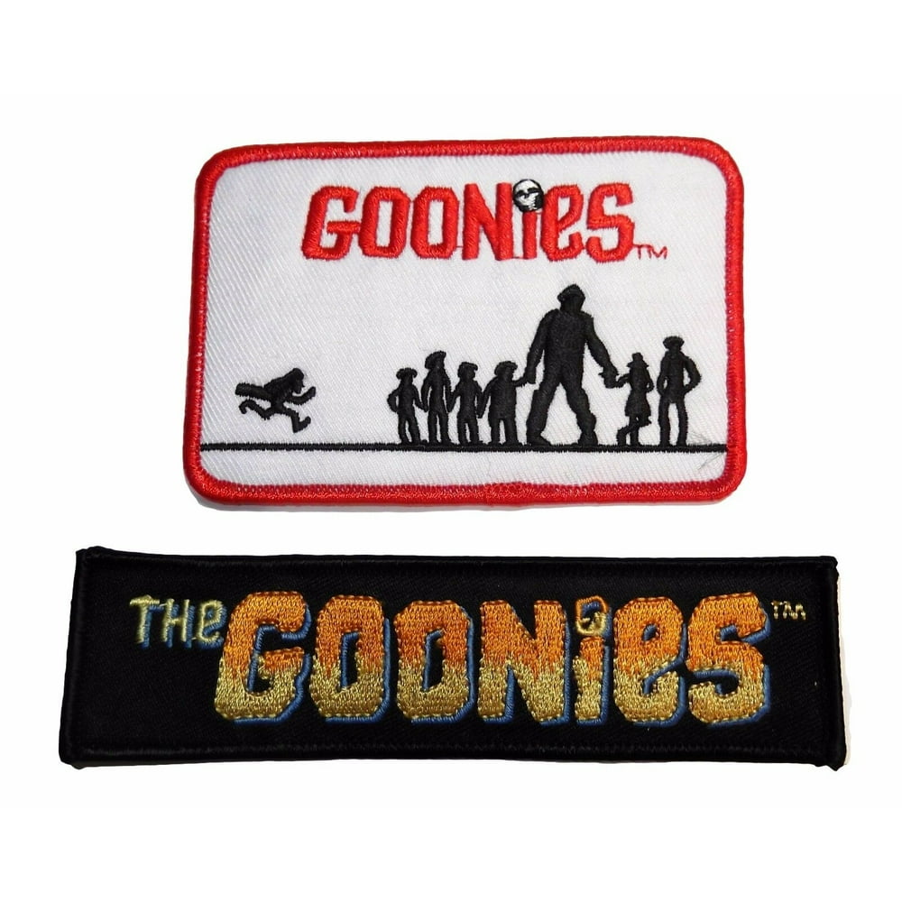 Goonies Movie Logo 4" to 5" Embroidered Patch Set of 2 - Walmart.com ...