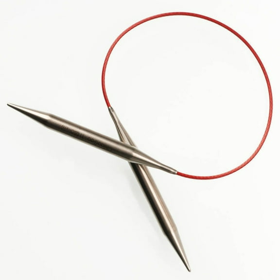 Red Lace Stainless Steel Circular Knitting Needles - Walmart.com