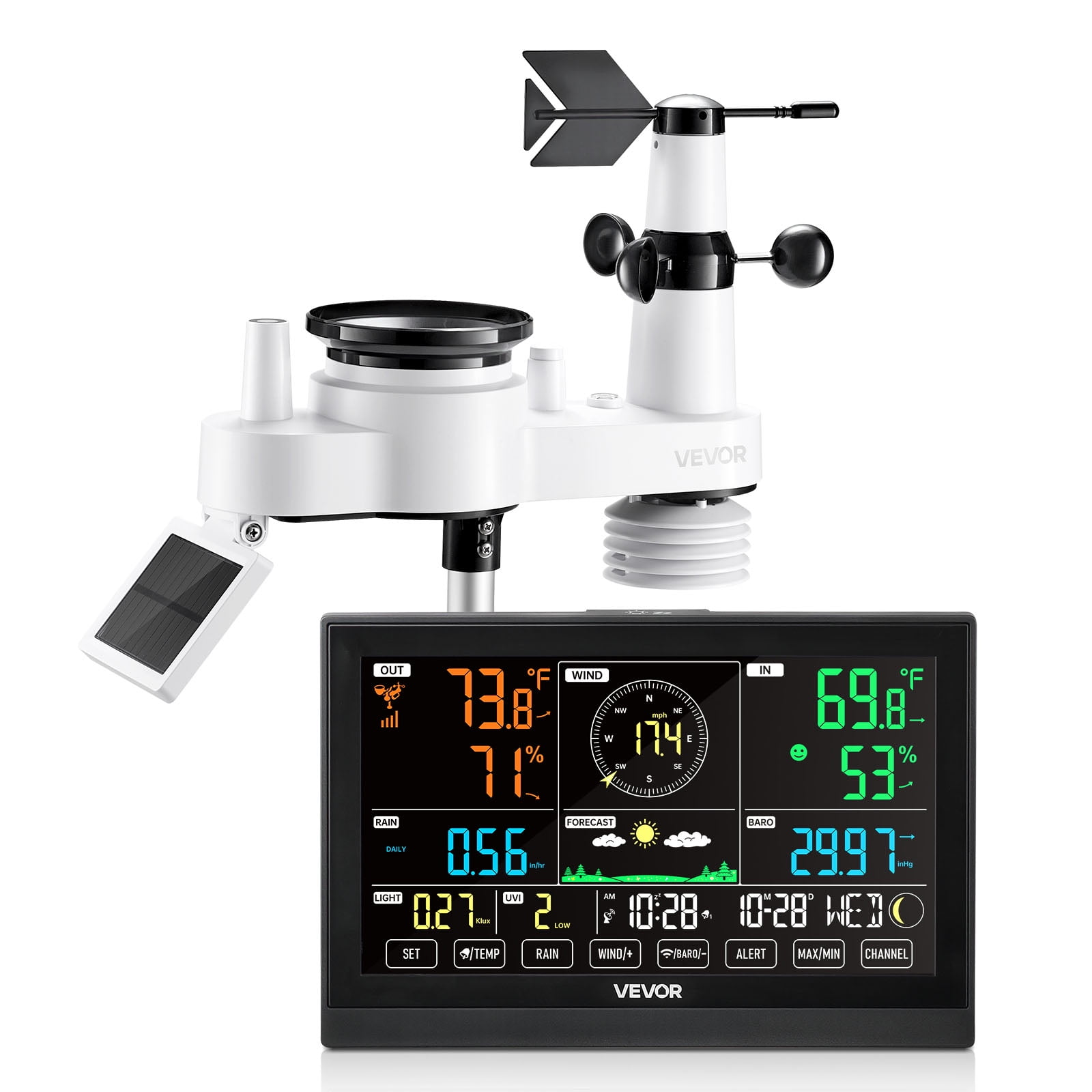 Click here for Vevor 7-In-1 Wireless Weather Station  7.5-Inch Va... prices