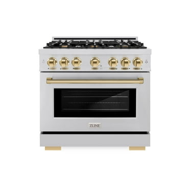 KUCHT Professional 36 in. 5.2 cu. ft. Dual Fuel Range for Natural Gas ...