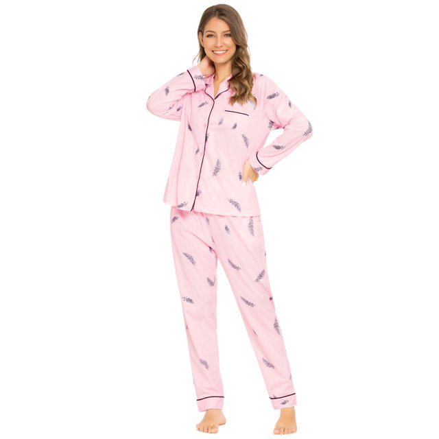 Mintlimit Pajamas For Women Pjs Set Button Down Pajama Floral Long