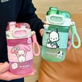 580ml/490ml Sanrio Water Bottle Plastic Bottle Double Drink Cup Cartoon ...