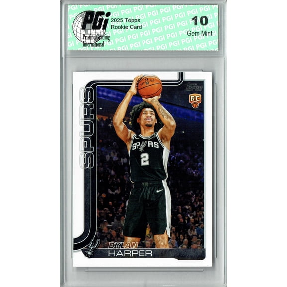 Dylan Harper 2025 #202 NBA Flagship Rookie Card PGI 10 - Walmart.com