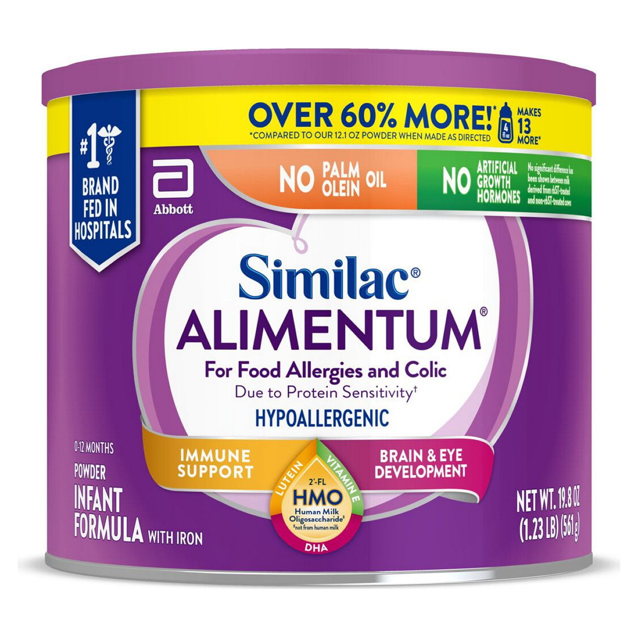 Similac Alimentum with 2’-FL HMO, Baby Formula Powder, 19.8-oz Value ...