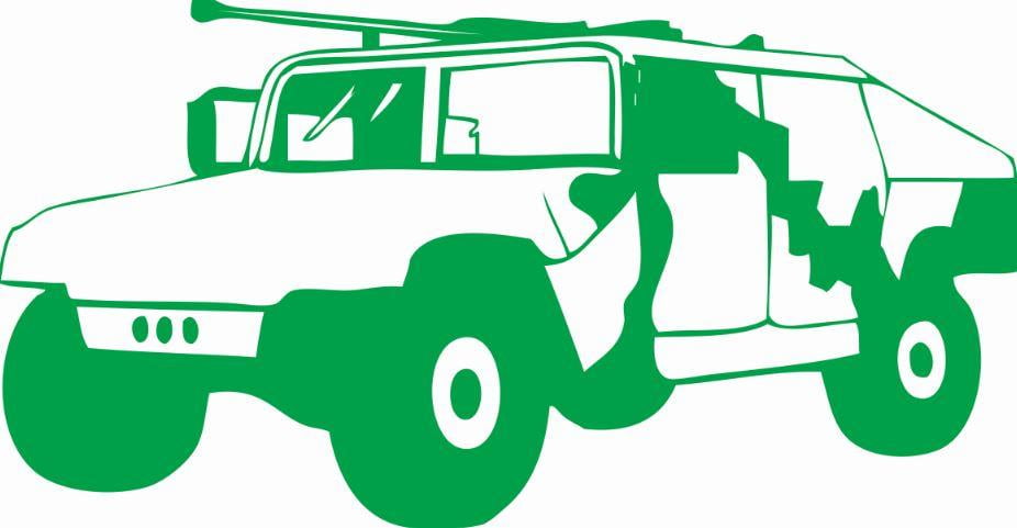 Vinyl Wall Decal Sticker : Military Car Soldier Vehicle Bedroom ...