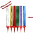 Novelties Multicolor Flame Sparkling Party Candles, 6 Pack, 45+ Second ...
