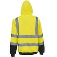 lcziwo Mens High Visibility Hoodie Class 3 Reflective Safety ...
