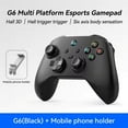 G6 Bluetooth Game Controller Turbo Hall rocker Six-axis Dual Vibration ...