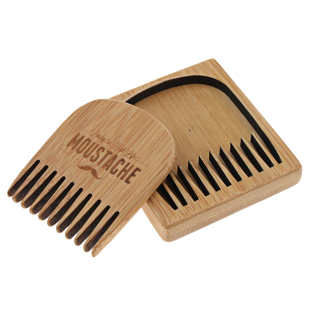 Mini Peine de Barba Peine de de Madera Anti-est? para Hombres, con Caja ...