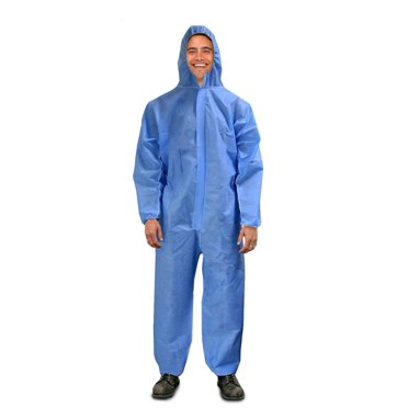 SAS Disposable Polypropylene Coveralls, General Purpose Crew Neck Work ...