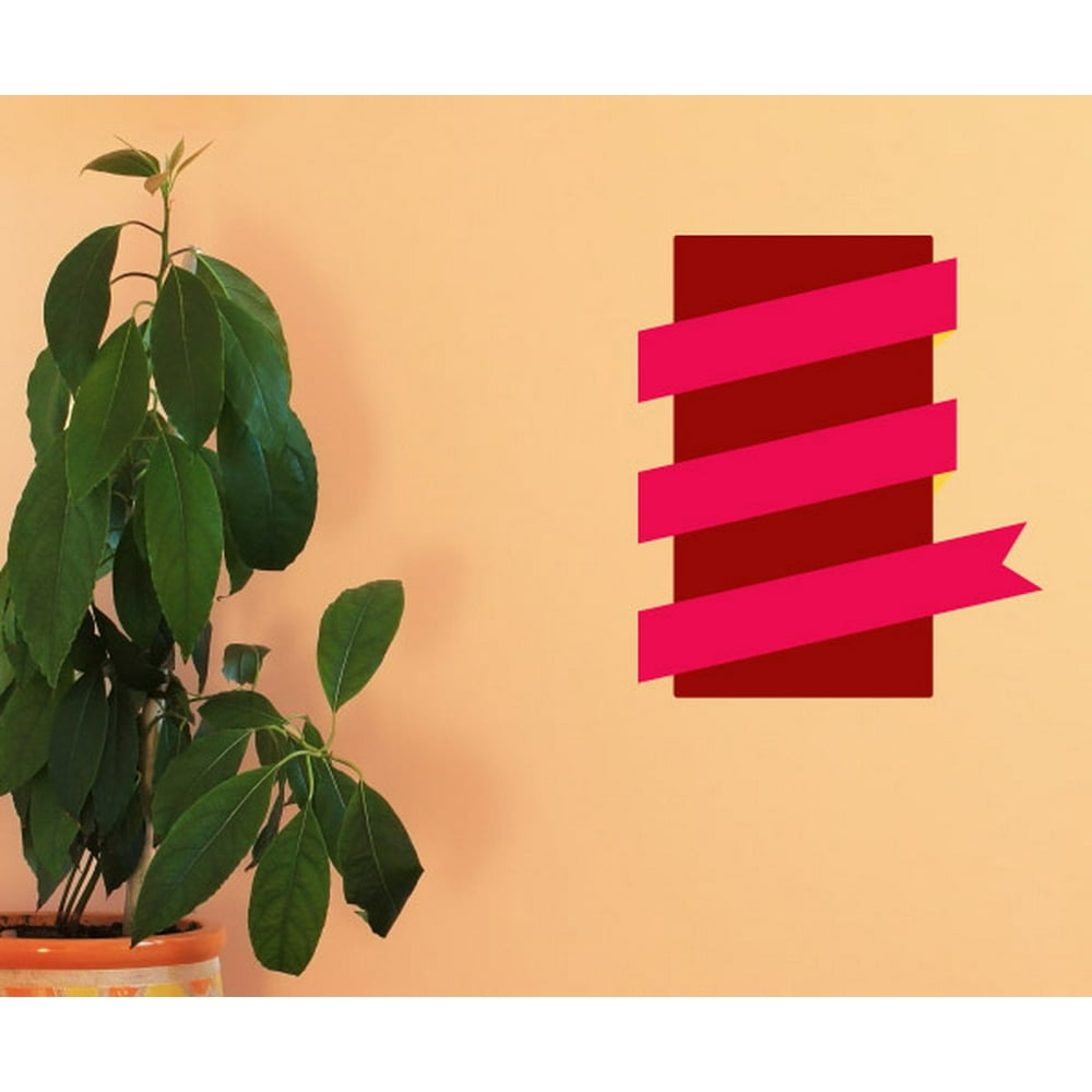 Ribbon Banner Wall Decal - Vinyl Decal - Car Decal - Idcolor019 - 25 ...