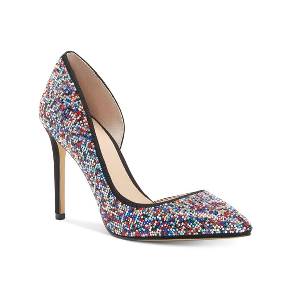 Black Rhinestone Pumps