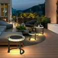 EP Light Outdoor Solar Power Led Garden Table, Small - Walmart.com