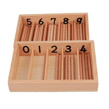 Montessori Number Spindle Box 45 Spindles -Montessori Waldorf Tool ...