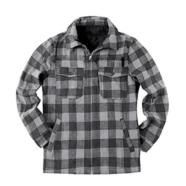 Victory Outfitters Men's Reversible Hooded, Plaid/Solid Buffalo Fleece ...
