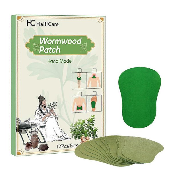 WellneeKneePainReliefPatchesWormwoodStickerNeckWaistJointAchePads ...