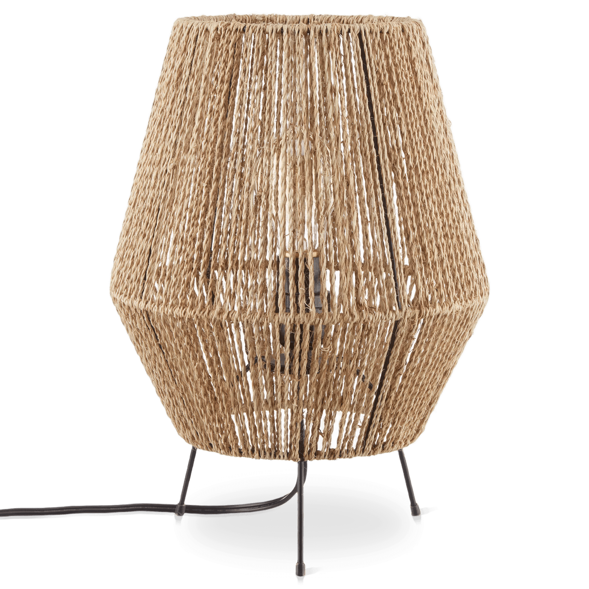Click here for Bouclair Natural Hemp Rope Table Lamp 9 X 14 In (2... prices