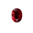 Lab-Created Oval Shape Faceted Red Ruby Beads, Synthetic Man-Made DIY ...