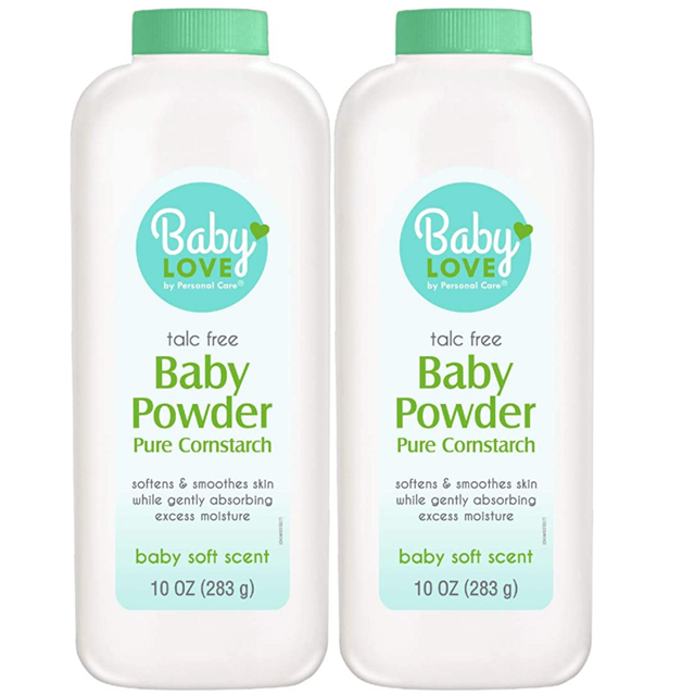 Baby Love Baby Powder with Cornstarch,Talc-Free, Prevents Rashes and ...