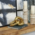 DecMode Gold Ceramic 3 Link Chain Sculpture - Tabletop Decor - Walmart.com