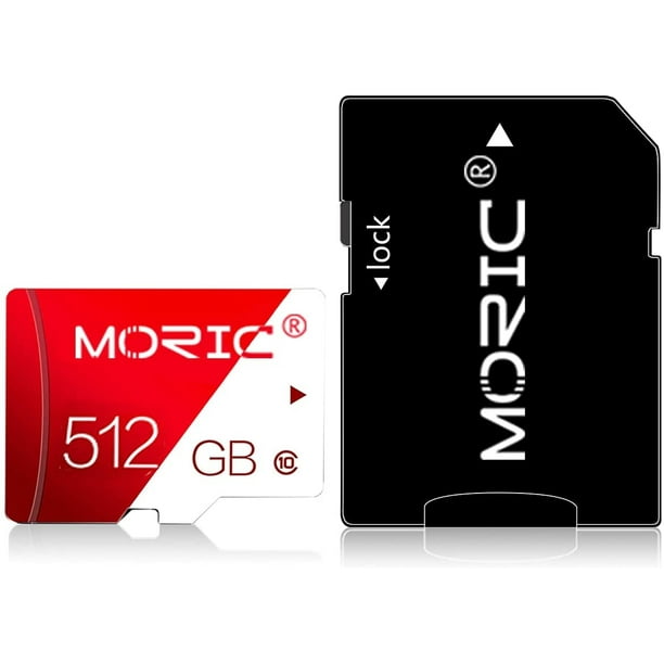 Tarjeta Micro SD 512GB MORIC SDXC alta velocidad clase 10 con adaptador SD gratuito | Walmart en ...