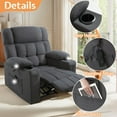 VANACC Manual Recliner Chair for Adults, Lazy boy Single Sofa with ...