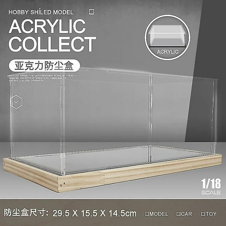High Transparent Acrylic Display Box Hand-made Dust Cover Toy Car Model ...