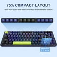 TRAHOO-Z-94 Mechanical Keyboard Rainbow Backlit, 94 Keys 90% Gaming ...