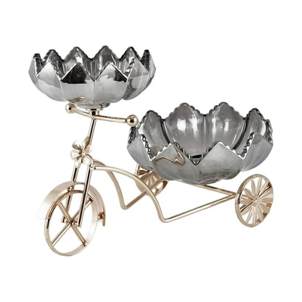 Food Rack Stand Fruit Basket Tricycle Shape Multifunctional Serving ...