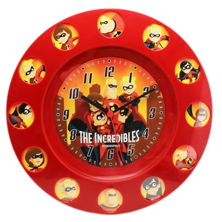 Disney Pixar's The Incredibles Family Portrait Clock - Walmart.com