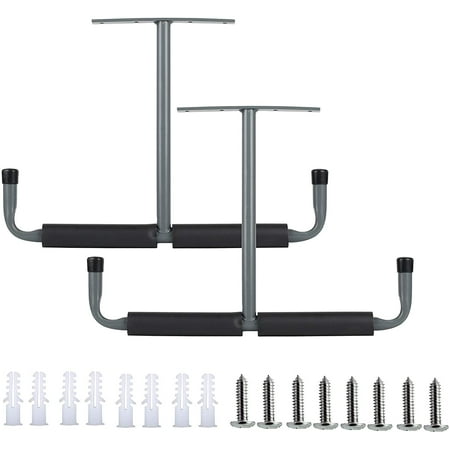 2 Pack Heavy Duty Overhead Garage Storage Hooks Rack Hanger -Ceiling ...