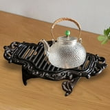 Iron Teapot Warmer Stand Coaster Accessory Practical Both Side Handle ...