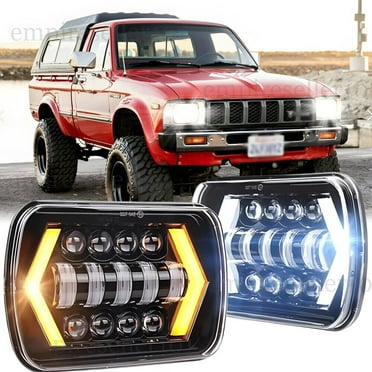 Xprite 5X7" LED Headlights with High/Low Beam and DRL for Classic ...