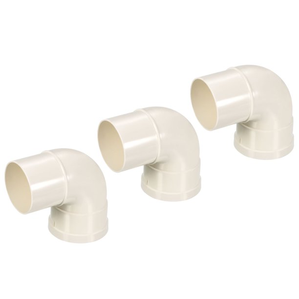 Uxcell PVC Water Pipe 90 Degree Elbow Fitting 75mm ID to 70mm OD Tube ...