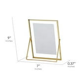 Better Homes & Gardens Gold Metal and Glass Float Frame 7x9 to 5x7 ...