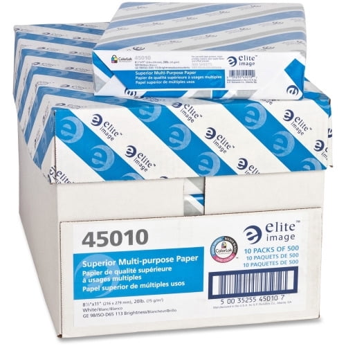 Elite Image Multipurpose Paper Letter - 8 1/2" x 11" - 20 lb Basis ...