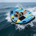 scurora 2 Person Towable Tube for Boating, Heavy Duty 420D Nylon Cover ...