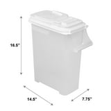 Buddeez 16 QT. Bird Seed Storage Dispenser, Plastic Container with Lid ...