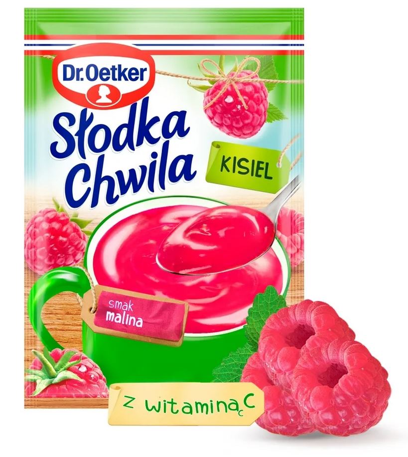 Dr Oetker Slodka Chwila Kisiel Smak Malina Raspberry Jelly Mix 30g/1 ...