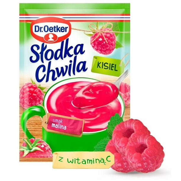 Dr Oetker Slodka Chwila Kisiel Smak Malina Raspberry Jelly Mix 30g/1 ...