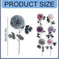 Artificial Fake Chrysanthemum Flowers with Stem, Silk Hydrangea Faux ...