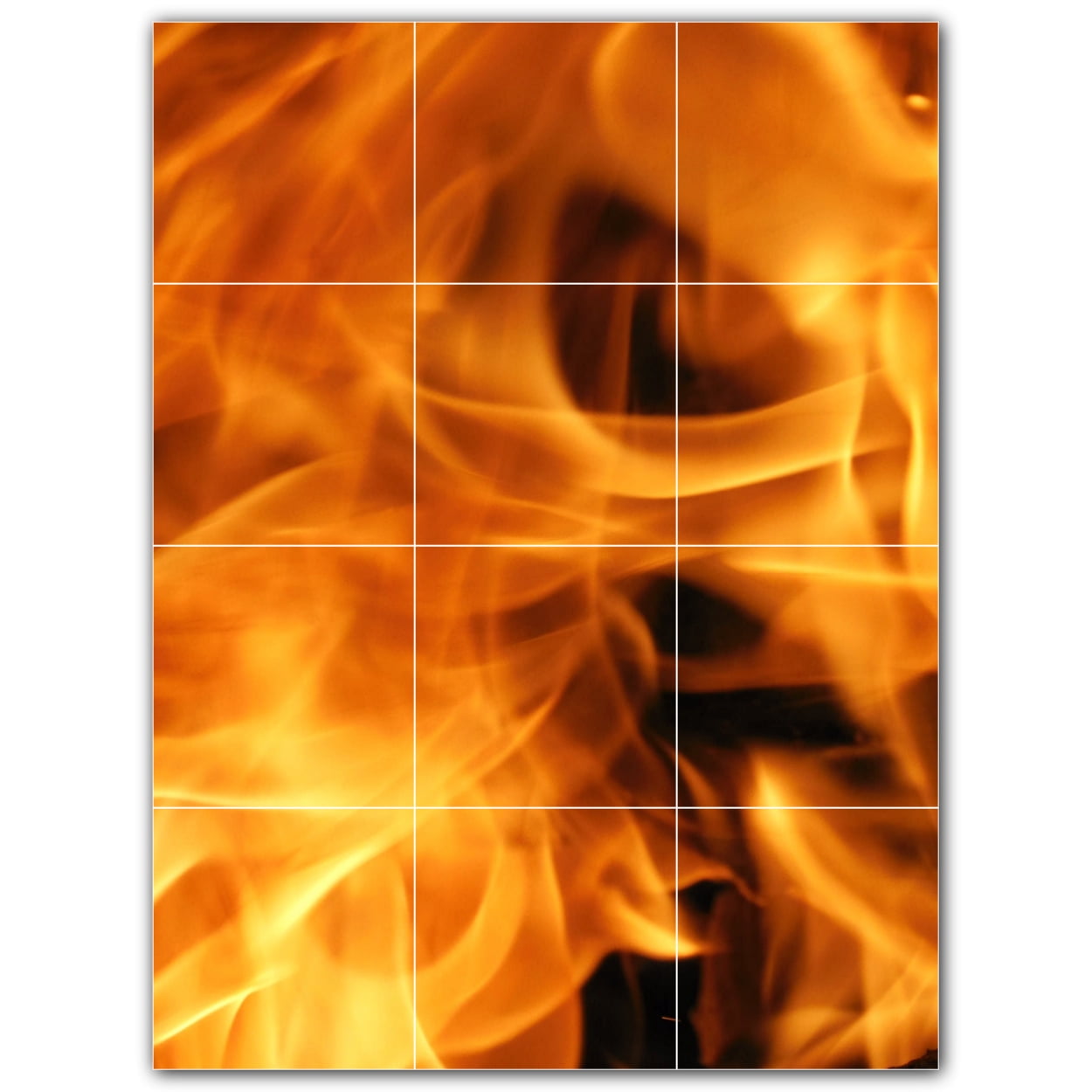 Picture-Tiles.com: Fire Ceramic Tile Wall Mural WAL500607-34XL. 36"W x ...