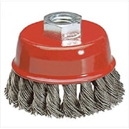 Stem-Mounted Circular Flared End Brushes, Steel, 16,000 rpm, 3" x 0.008 ...