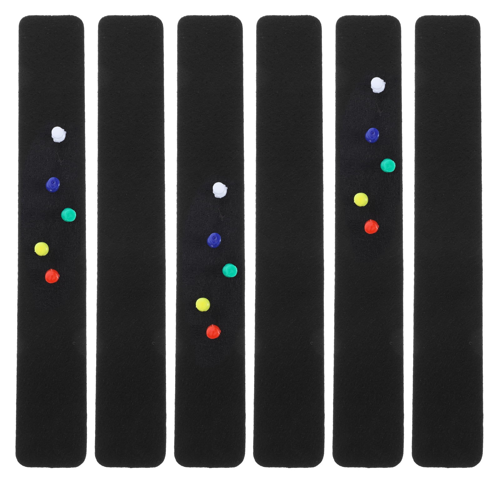 6pcs Felt Bulletin Board Strips Pin Boards Small Bulletin Board Strips ...