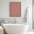 Country Star Canvas Wall Art for Living Room, Berry Red Buffalo Plaid ...