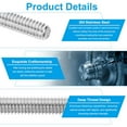 CERPXFF-5/16"-18 UNC 304 Stainless Steel Fully Threaded Rod, 10Pcs 3.5 ...