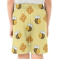 BZSMCE Adjustable Drawstring Casual Shorts With Cute Yellow Bee and ...