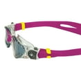 Aqua Sphere Kayenne Smoke Lens Compact Fit Swim Goggles, Clear/Rasberry ...