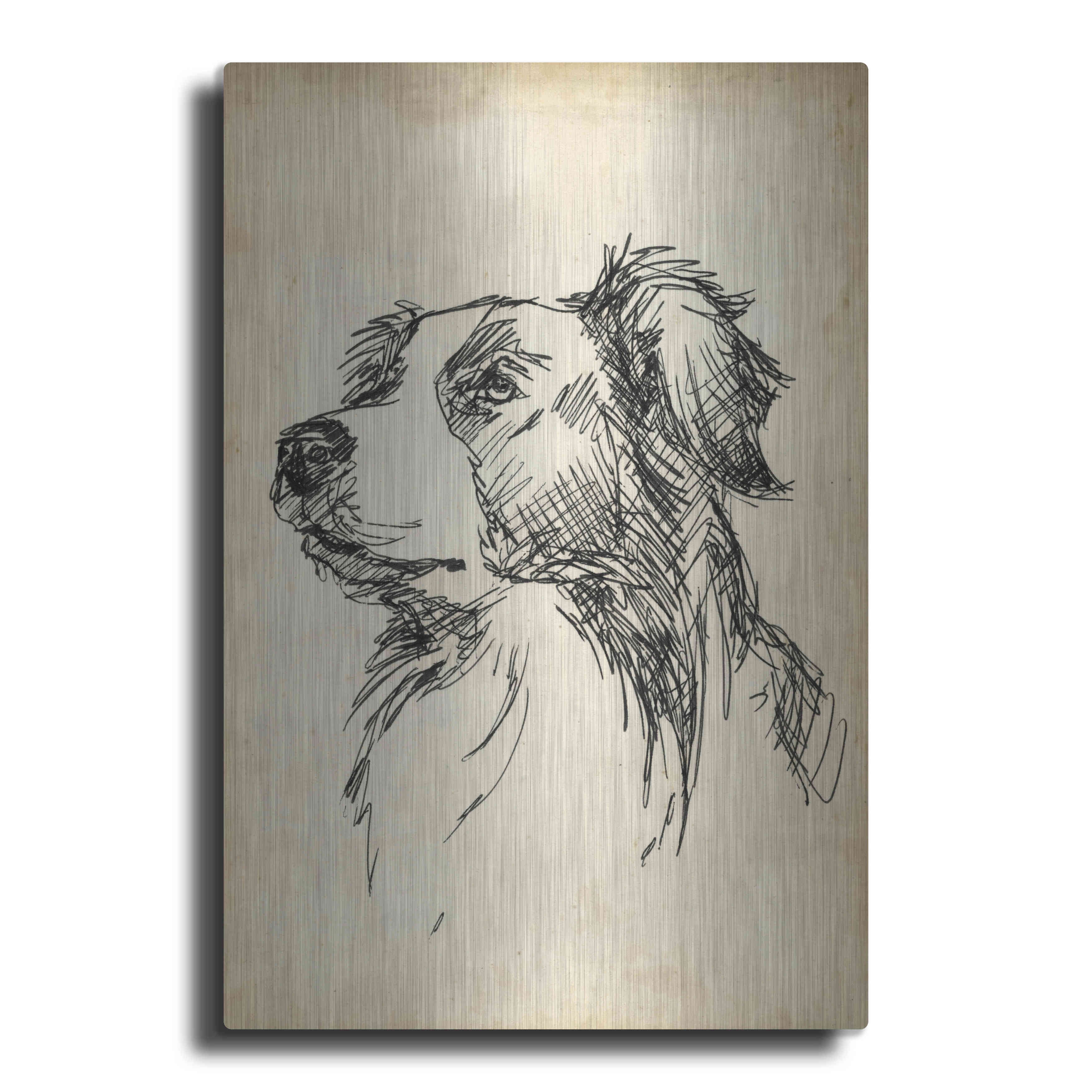 Luxe Metal Art 'Breed Studies IX' by Ethan Harper, Metal Wall Art, 16 ...