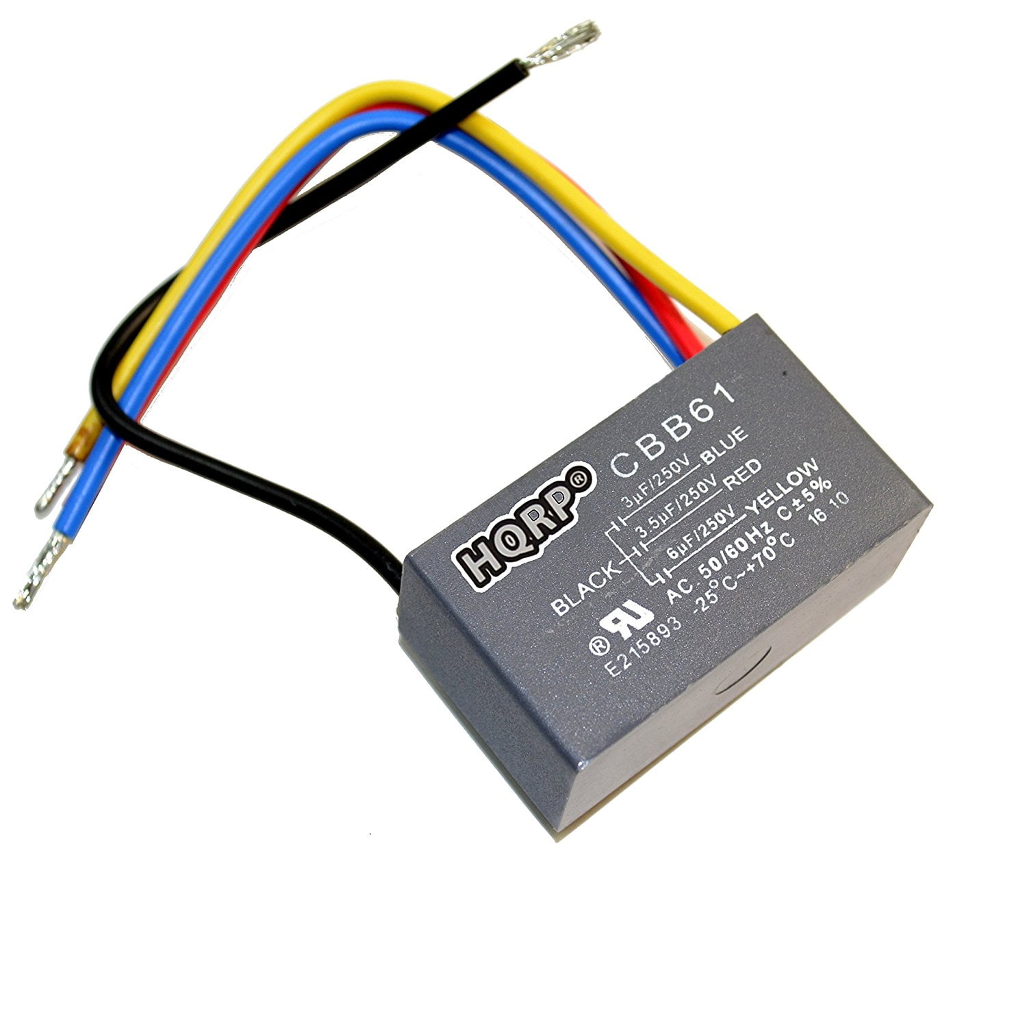 Click here for Hqrp Ceiling Fan Capacitor Cbb61 3uf+3.5uf+6uf 4-W... prices
